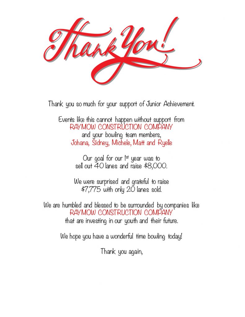 Raymow supports JA Bowl-a-thon